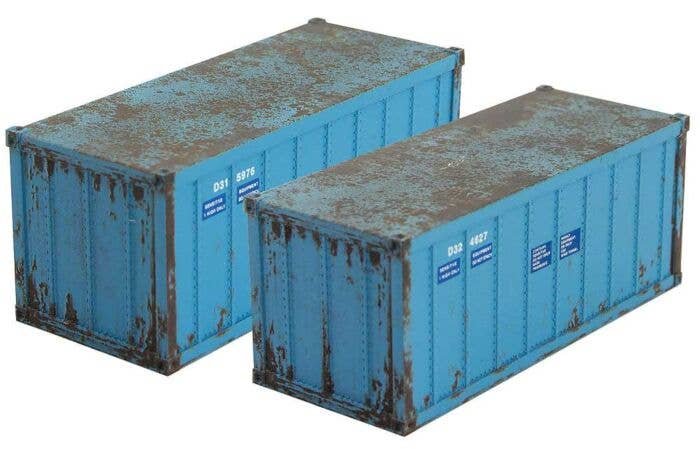 MicroTrain - 20' Rib-Side Cargo Container 2-Pack - Ready to Run - NASA ...