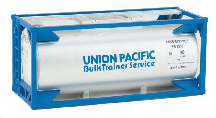 Walthers - 20' Tank Container - Kit - Union Pacific(R) (white, blue ...