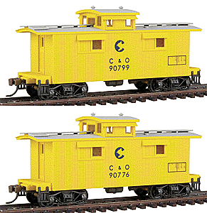 Walthers - 25' Wood, 2-Window Caboose w/Center Cupola (Ready to Run ...