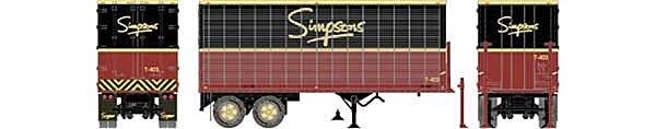 Rapido - 26' Can-Car Dry Van Trailer - Assembled - Simpsons #T412 ...