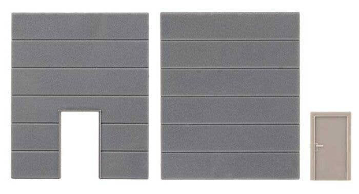 Faller - 2 Wall Panels - Goldbeck Modular Building Component - 1 Solid ...
