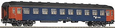 Roco - 2nd Class Couchette Coach Era V - DSB (new logo) - 625-45339