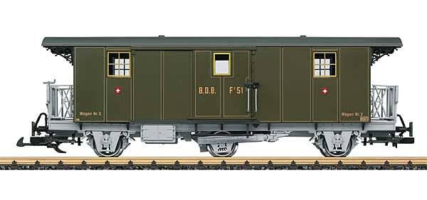 LGB - 3-Axle Baggage Car - Ready to Run - Brunig Steam Railway BDB #F ...