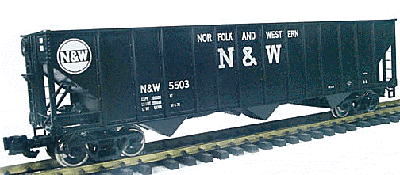 AristoCraf - 3-Bay 100-Ton Coal Hopper - Norfolk & Western - 614-41402