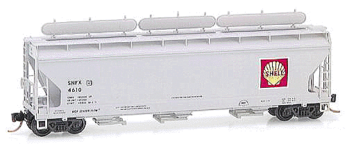 MicroTrain - 3-Bay ACF Center Flow Covered Hopper - Shell SNFX #4610 ...
