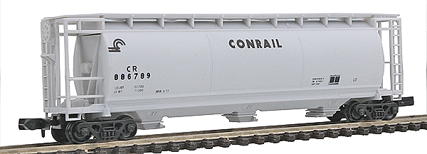 Bowser - 3-Bay Cylindrical Covered Hopper - Conrail (Small Logo) - 6-37282