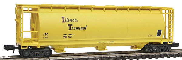 Bowser - 3-Bay Cylindrical Covered Hopper - Illinois Terminal - 6-37287