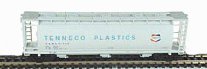 Bowser - 3-Bay Cylindrical Covered Hopper - Tenneco Plastics - 6-37298