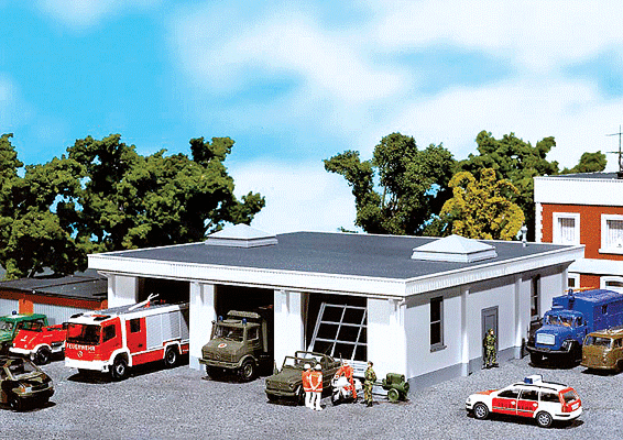 Faller - 3-Bay Fire Station - Kit - 272-144040