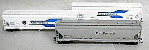Accurail - 3-Bay Hopper - Corn Products (white & gray, w/3 distinct ...