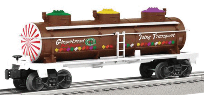 Lionel - 3-Dome Tank Car - 3-Rail - Ready to Run - Gingerbread Icing ...