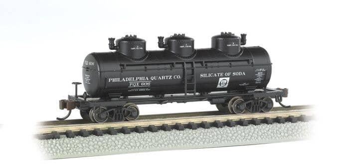 Bachmann - 3-Dome Tank Car - Ready to Run - Philadelphia Quartz Co ...