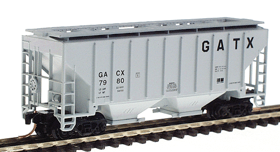 Red Caboos - 3000 Cubic Foot 2-Bay Covered Hopper - Assembled - Single ...