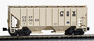 Red Caboos - 3000 Cubic Foot 2-Bay Covered Hopper - Single Car - CSX ...