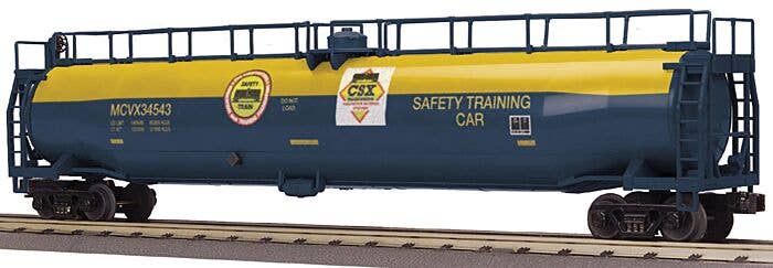MTH - 33,000-Gallon Tank Car - 3-Rail - Ready to Run - RailKing(R) - CSX MCVX #34543 (Safety ...