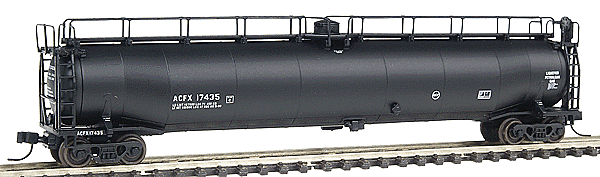 Atlas - 33,000 Gallon LPG Tank Car - ACFX #17435 (black, white) - 150-37004