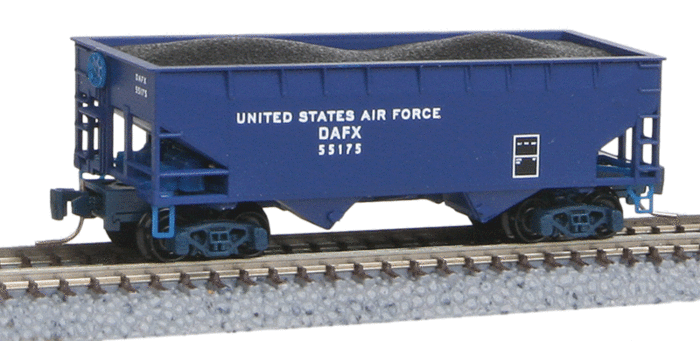 MicroTrain - 33' 2-Bay Offset-Side Open Hopper w/Load - Ready to Run ...