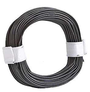 Brawa - 33' Fine Strand Copper Wire - Black - 186-3168