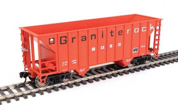 Walthers - 34' 100-Ton 2-Bay Hopper - Ready to Run - Granite Rock GRCX ...