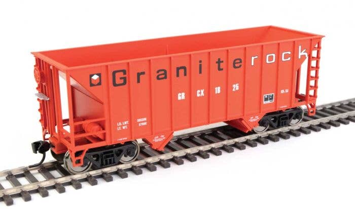 Walthers - 34' 100-Ton 2-Bay Hopper - Ready to Run - Granite Rock GRCX ...