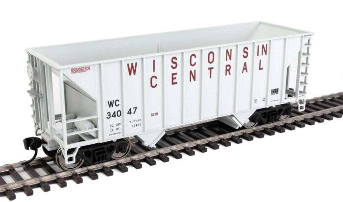 Walthers - 34' 100-Ton 2-Bay Hopper - Ready to Run - Wisconsin Central ...