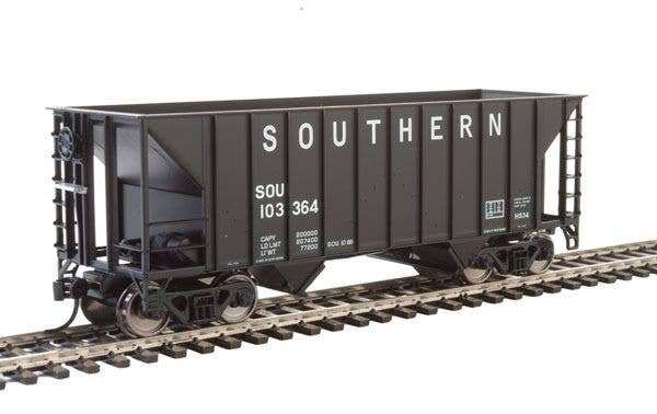 Walthers - 34' 100-Ton 2-Bay Hopper - Ready to Run - Southern Railway ...