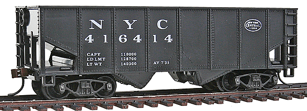Model Pwr - 36' 2-Bay Open Top Hopper - New York Central - 490-98067
