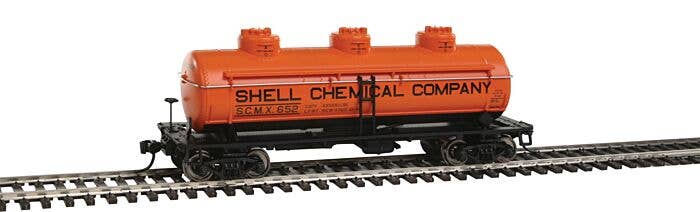 Walthers - 36' 3-Dome Tank Car - Ready to Run - Shell Chemical Co. #652 ...
