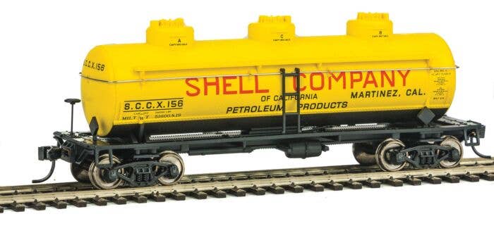 Walthers - 36' 3-Dome Tank Car - Ready to Run - Shell Oil SCCX #156 ...