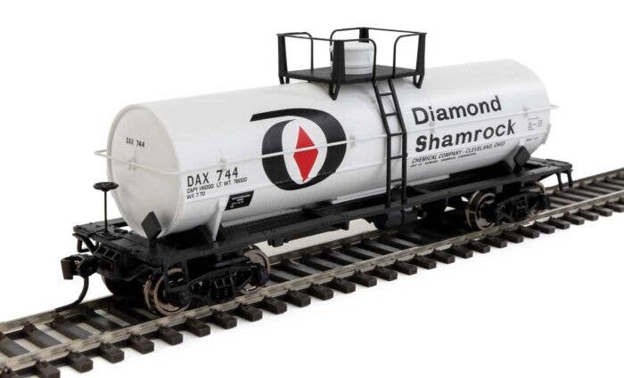 Walthers - 36' Chemical Tank Car - Ready to Run - Diamond Shamrock DAX ...