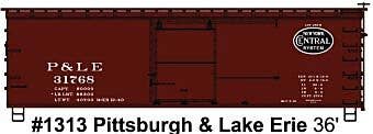 Accurail - 36' Double-Sheathed Wood Boxcar, Steel Roof, Ends, Fishbelly ...