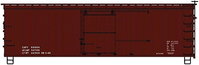 Accurail - 36' Double-Sheathed Wood Boxcar, Steel Roof, Ends, Straight ...