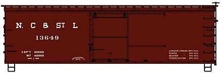 Accurail - 36' Double-Sheathed Wood Boxcar, Steel Roof, Wood Ends ...