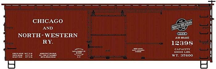 Accurail - 36' Double-Sheathed Wood Boxcar, Steel Roof, Wood Ends ...