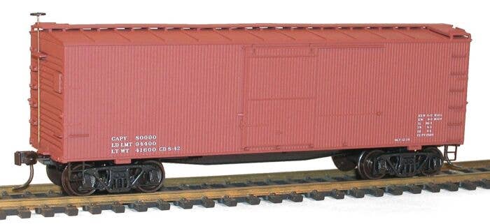 Accurail - 36' Double-Sheathed Wood Boxcar w/Steel Roof, Ends ...