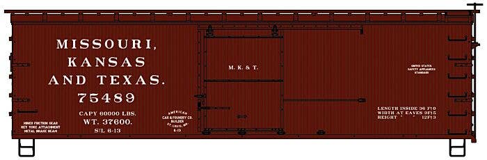 Accurail - 36' Double-Sheathed Wood Boxcar w/Steel Roof, Wood Ends ...