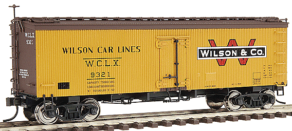 Atlas - 36' Wood Reefer - Assembled - Wilson Car Lines #9321 (orange ...