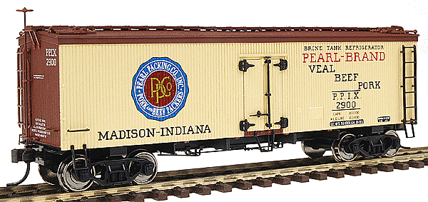Atlas - 36' Wood Reefer - Assembled - Pearl Brand #2900 (cream, brown ...