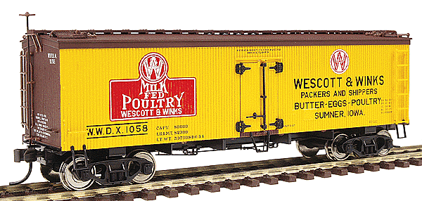 Atlas - 36' Wood Reefer - Assembled - Wescott & Winks #1058 (yellow ...