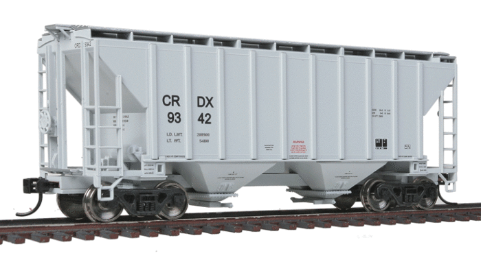 Walthers - 37' 2980 Cubic-Foot 2-Bay Covered Hopper - Ready to Run ...