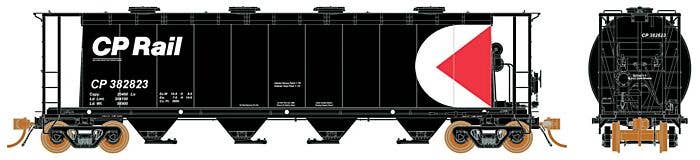 Rapido - 3800 Cu. Ft. Cylindrical Covered Hopper 6-Pack - Ready to Run ...