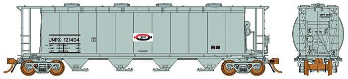 Rapido - 3800 Cu. Ft. Cylindrical Covered Hopper 6-Pack - Ready to Run - Procor UNPX Set #1 (As ...
