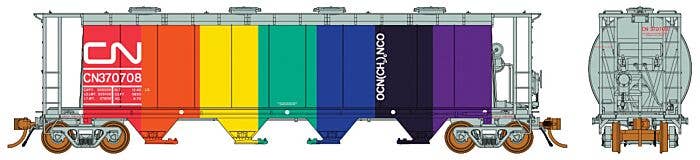 Rapido - 3800 Cu. Ft. Cylindrical Covered Hopper - Ready to Run ...