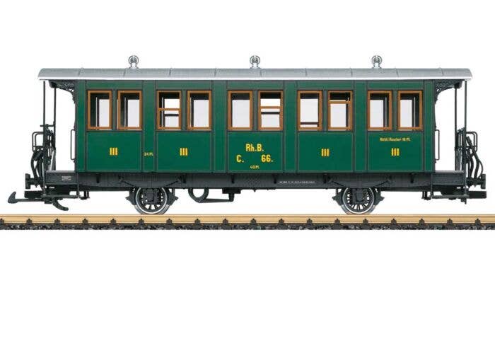LGB - 3rd Class Coach - Ready to Run - Rhaetian Railway RhB C 66 (Era ...