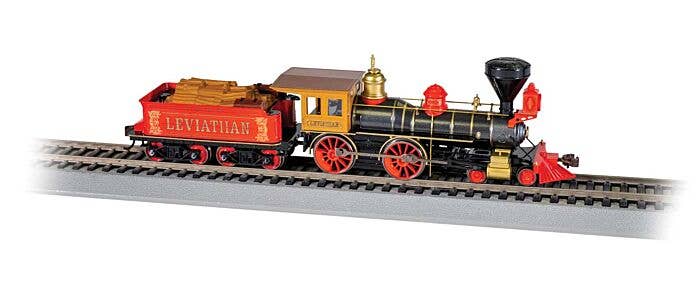 Bachmann - 4-4-0 w/Wood Tender Load - Standard DC - Central Pacific #63 ...