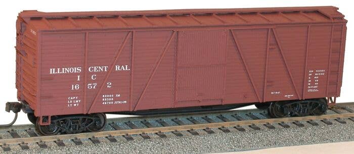 Accurail - 40' 6-Panel Single-Sheathed Wood Boxcar w/Wood Doors & Steel ...