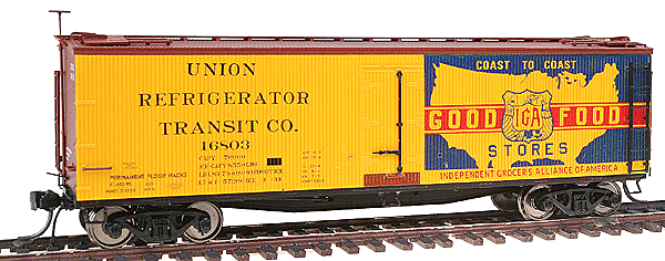 Laser-Art - 40' ACF/URTX Wood Reefer - Assembled - IGA Foods #1 - 181-113361
