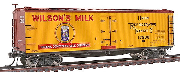 Laser-Art - 40' ACF/URTX Wood Reefer - Assembled - Wilson's Milk - 181 ...