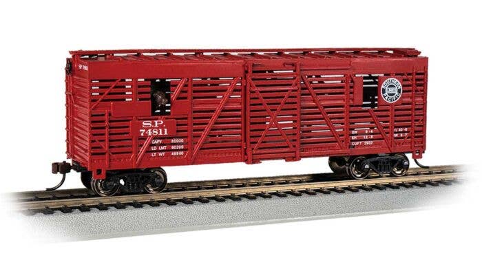 Bachmann - 40' Animated Stock Car with Cattle - Ready to Run - Silver ...