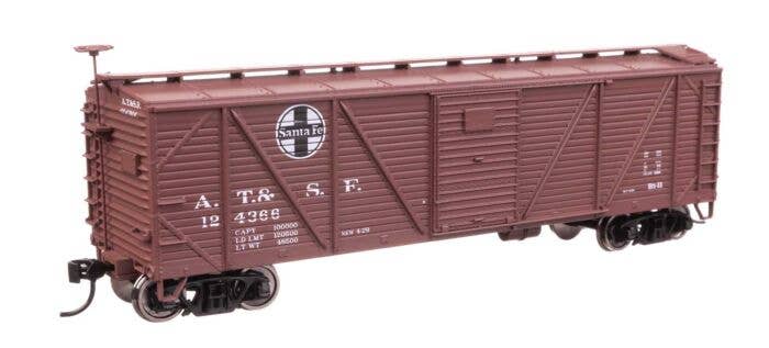Walthers - 40' ARA Single Sheathed Boxcar - Ready to Run - Santa Fe ...
